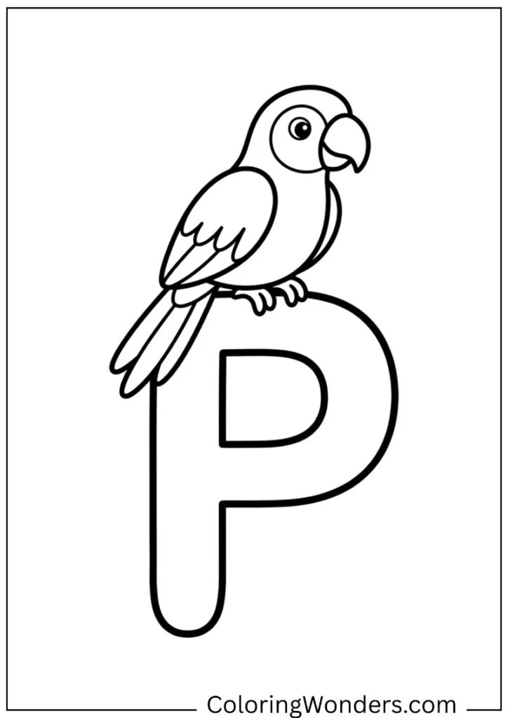 Parrot coloring pages - Free printables - coloringwonders.com